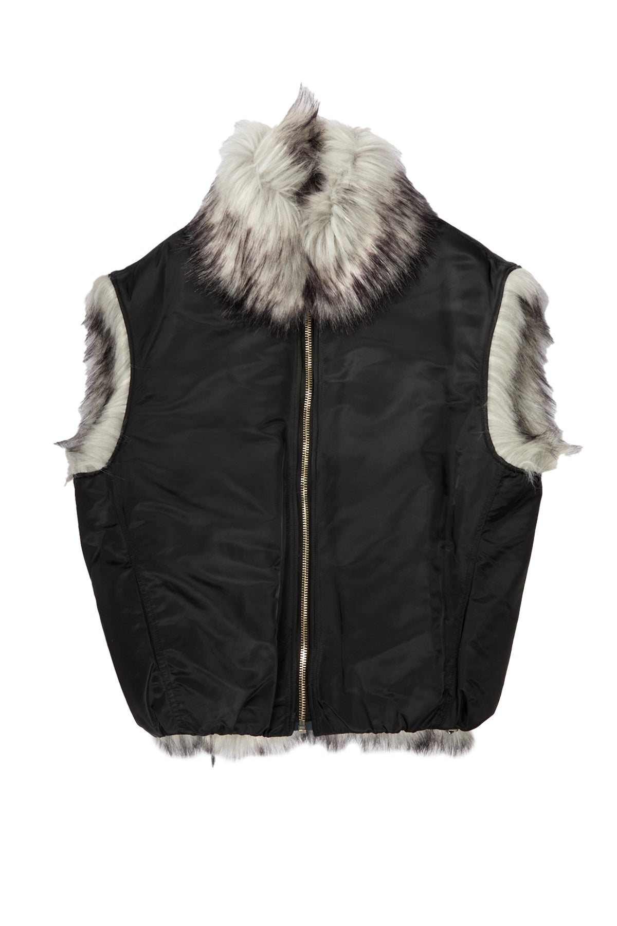 Ambush Fake Fur Reversible Vest White – ESSXNYC