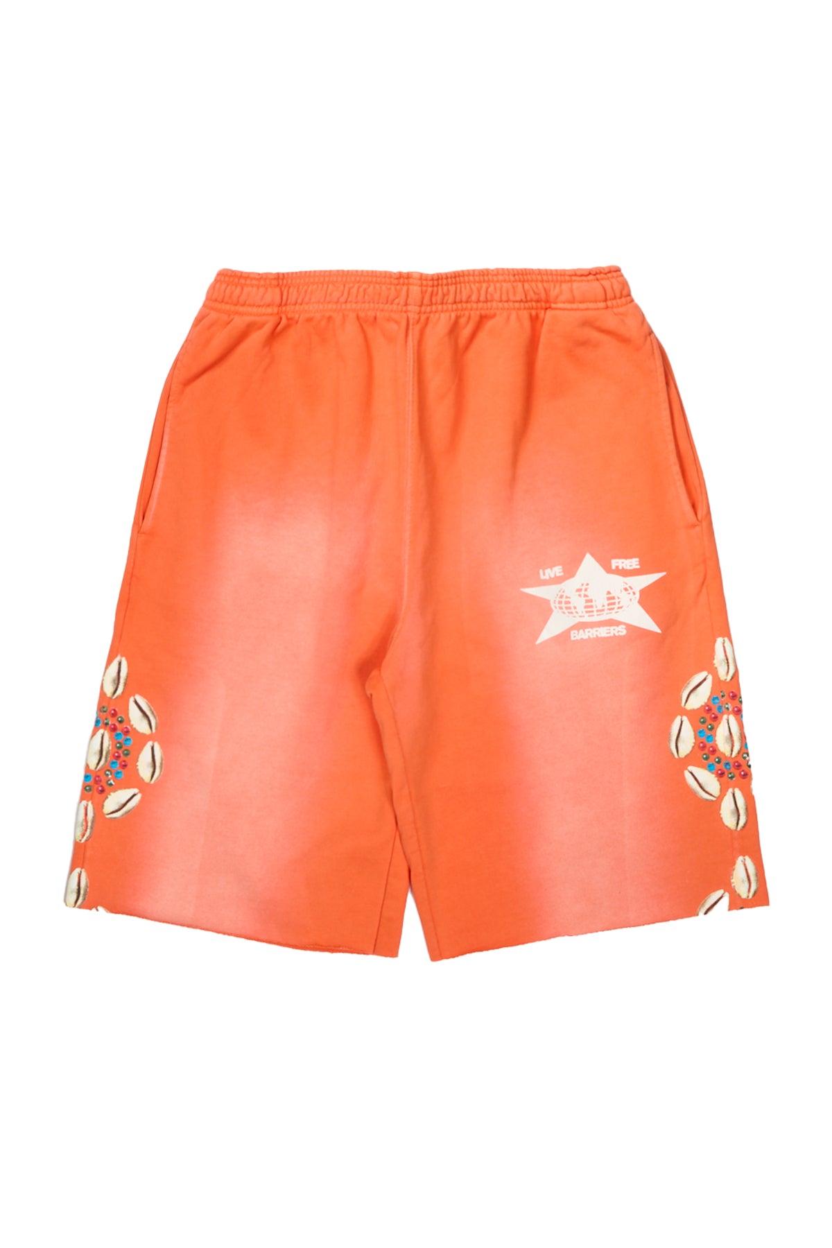Barriers Cowrie Shell Sweatshort Orange – ESSXNYC