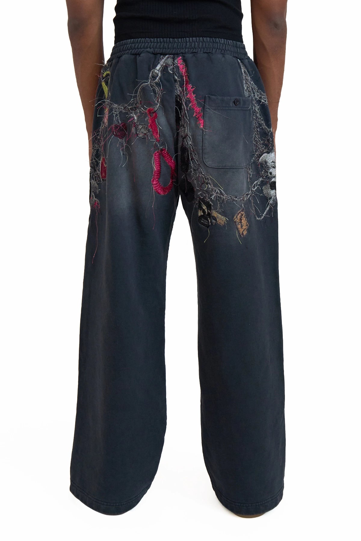 Doublet Embroidered Chain Sweatpants Black – ESSXNYC